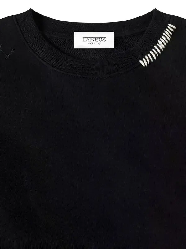 LANEUS Stitch Detail Sweatshirt