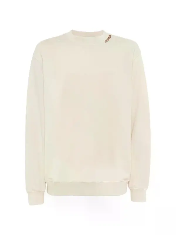 LANEUS Crew-neck Stitched Sweatshirt