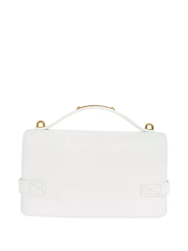 Balmain 24 B-buzz Tote Bag With Gold-tone Hardware - White