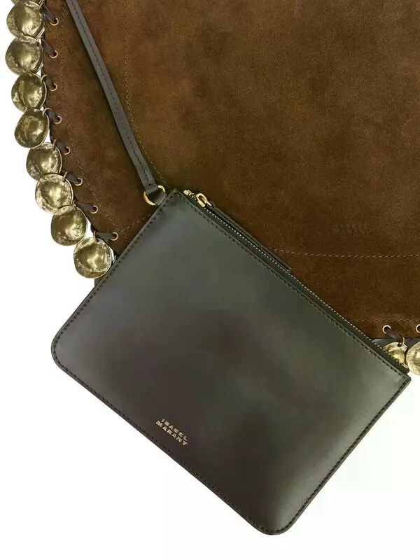 Isabel Marant Étoile Oskan Medallion Shoulder Bag - Brown