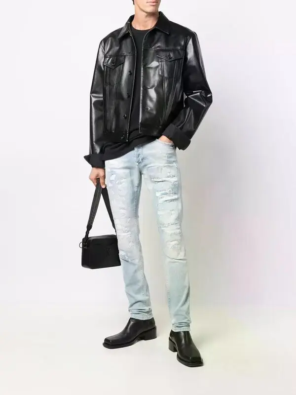 Philipp Plein Ripped Skinny Jeans