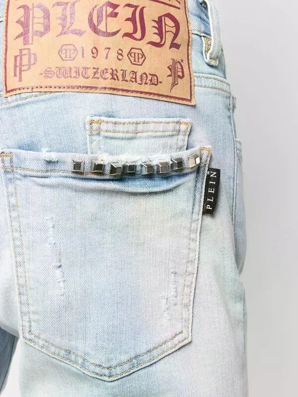 Philipp Plein Ripped Skinny Jeans