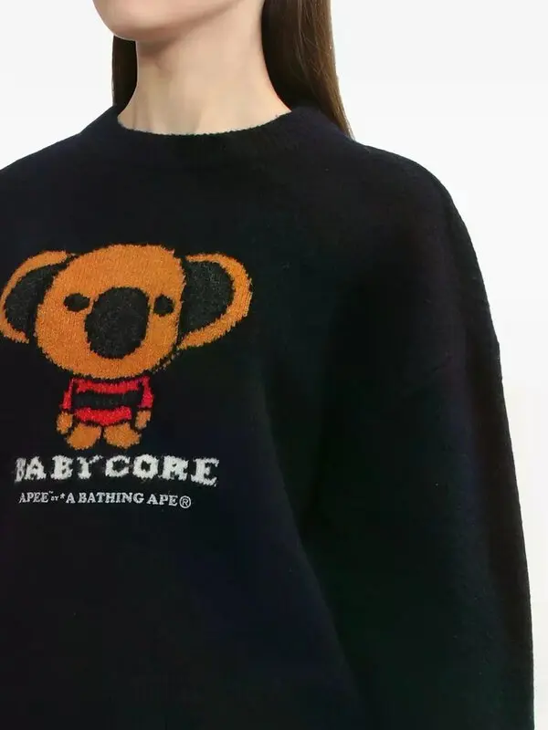 AAPE BY *A BATHING APE Koala Graphic Knit Sweater