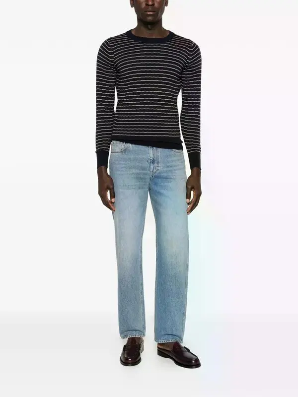 WALES BONNER X John Smedley Striped Long-sleeve T-shirt