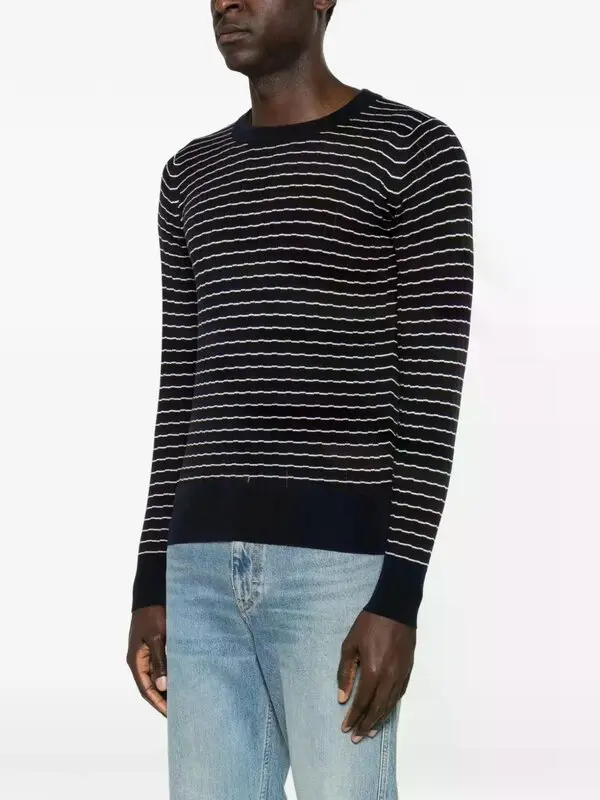 WALES BONNER X John Smedley Striped Long-sleeve T-shirt
