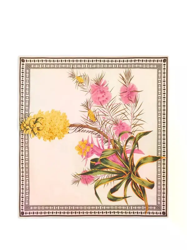 Blumarine Agave Print Scarf - Neutrals