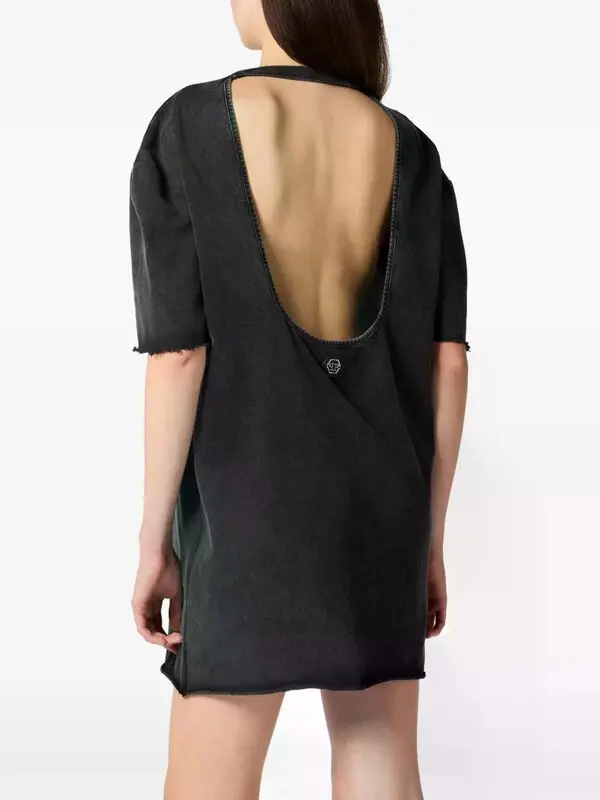 Philipp Plein Mini Open-back Sequin Embellished Dress
