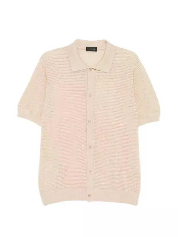 Tagliatore Collared Buttoned Polo Shirt - Neutrals