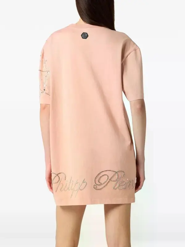 Philipp Plein Embellished Spiderweb Dress