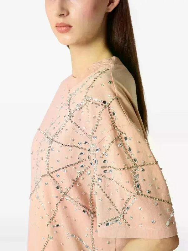 Philipp Plein Embellished Spiderweb Dress