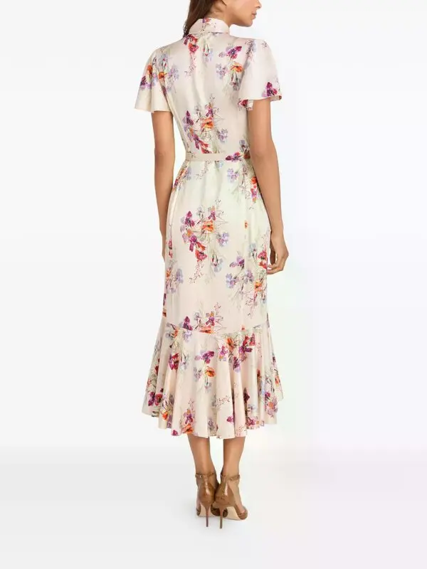 Cinq À Sept Iris Bouquet Willow Midi Dress