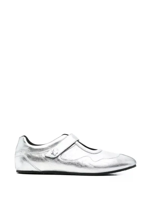 Cecilie Bahnsen Cosmo Leather Sneakers - Silver