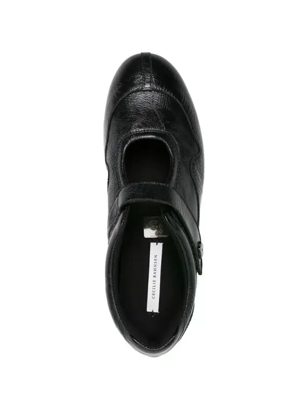 Cecilie Bahnsen Cosmo Leather Sneakers - Black