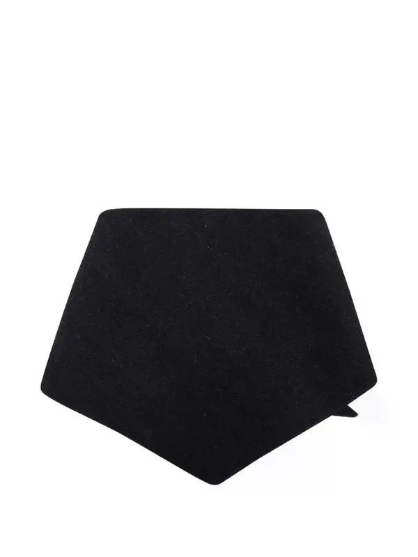 JIL SANDER Logo-patch Scarf - Black