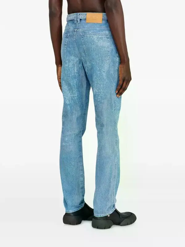 DIESEL® D-juren Belted Slim-cut Washed Denim Jeans