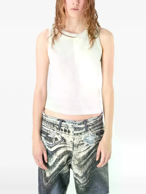 Camper Cutout Ribbed Tank Top
