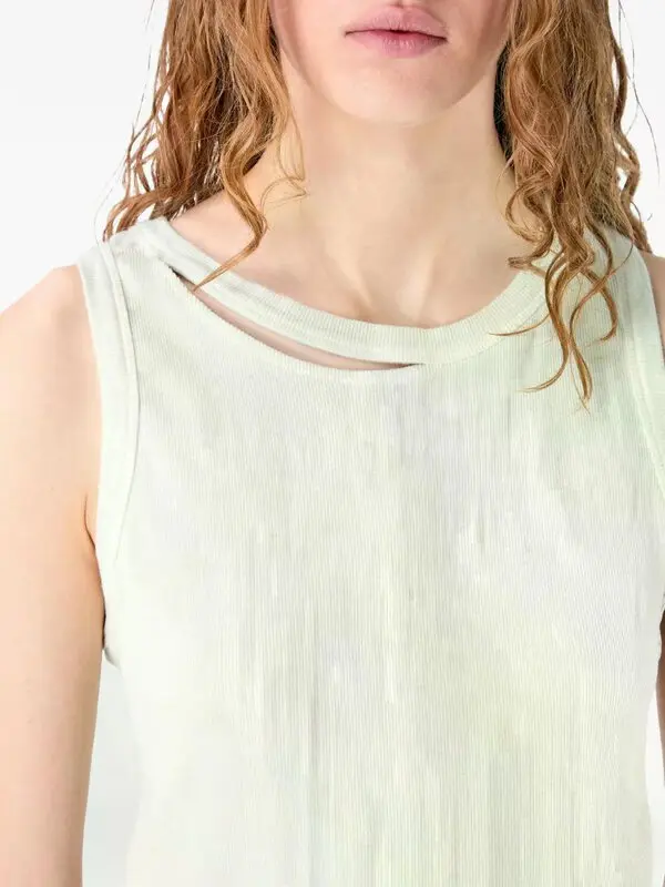 Camper Cutout Ribbed Tank Top