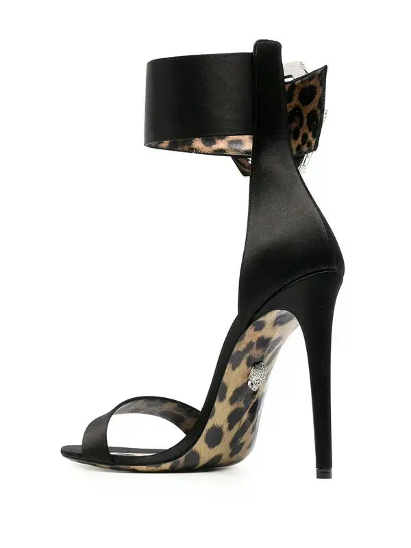 Philipp Plein Iconic Plein Rhinestone-buckle Sandals
