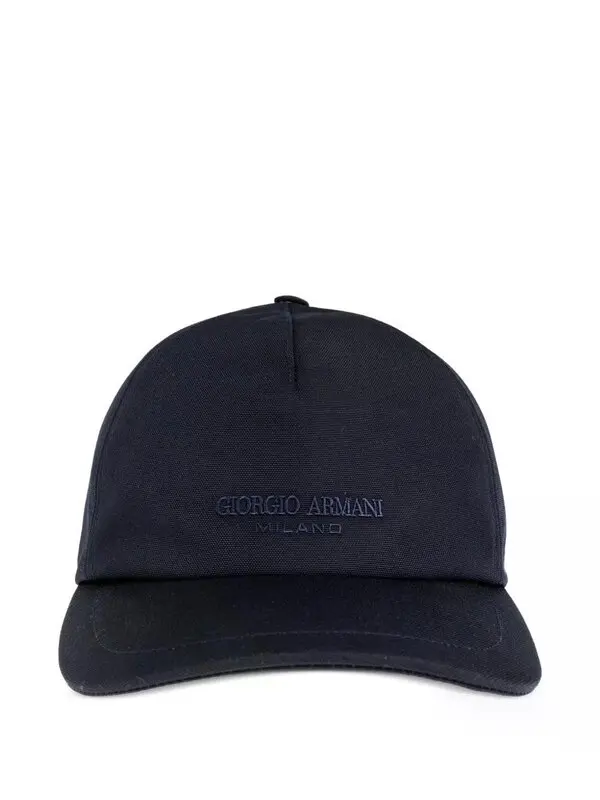 Giorgio Armani Logo Plaque Cap - Blue