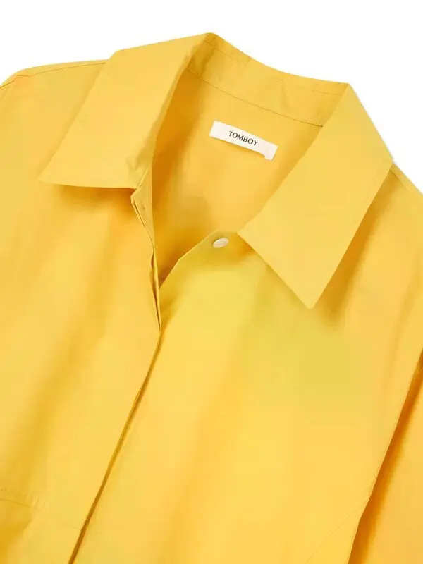 STUDIO TOMBOY Pleated Detail Long Sleeve Shirt