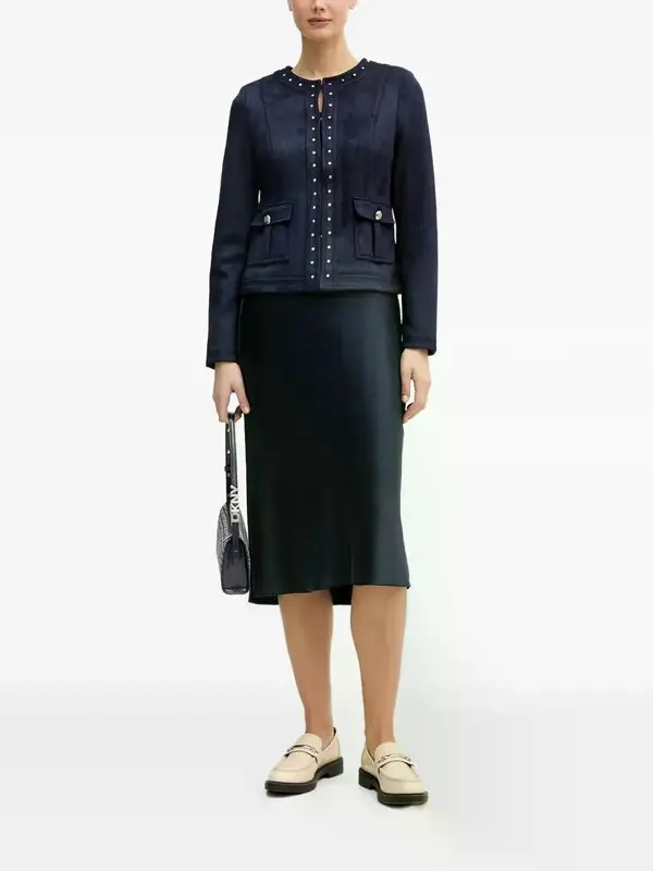 Joseph Ribkoff Embellished Collarless Jacket