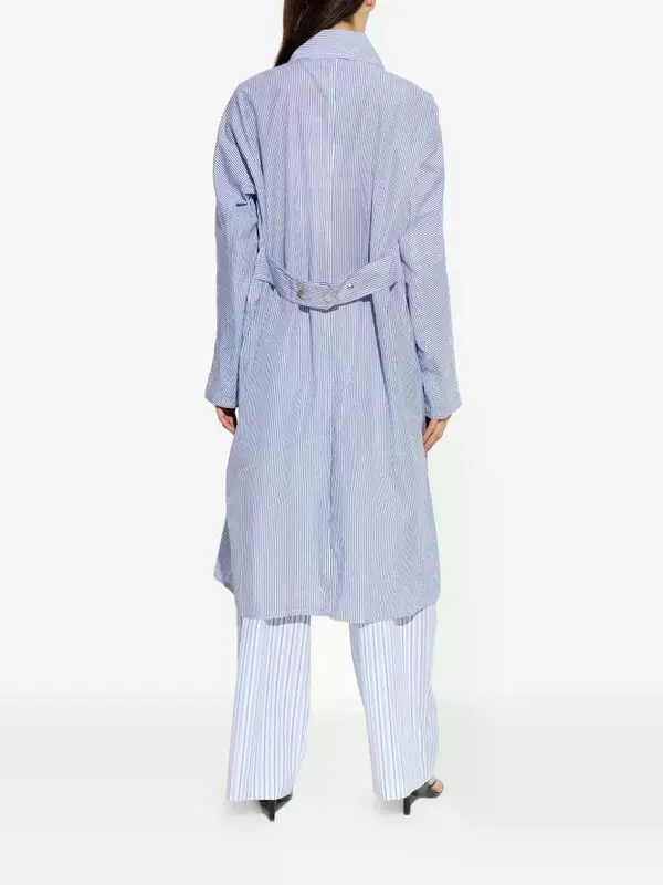 Rag & Bone Striped Buttoned Coat