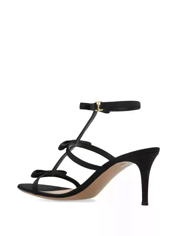 GIANVITO ROSSI Malou Grosgrain Buckle Sandals