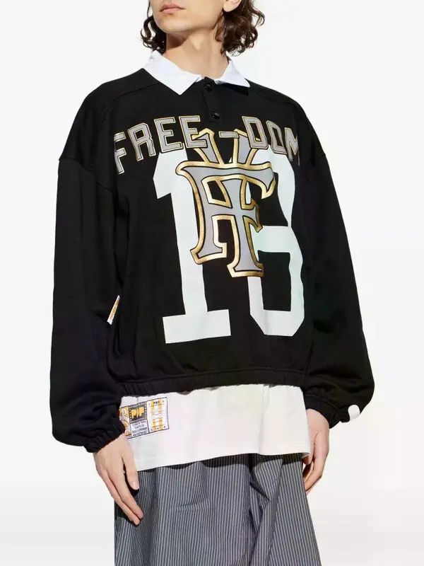 PDF Graphic-print Cotton Sweatshirt