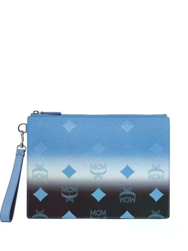 Mcm Gradation Wristlet Pouch