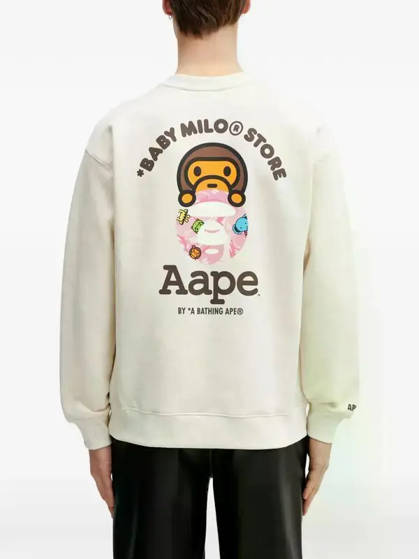 AAPE BY *A BATHING APE X Baby Milo Store Aapeunvs Crew Neck Sweatshirt