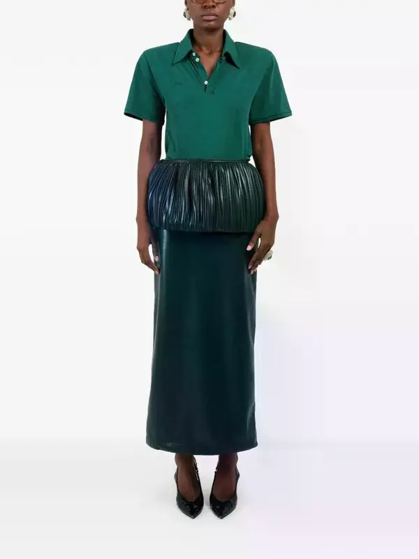 ROWEN ROSE Pleated Balloon Maxi Skirt