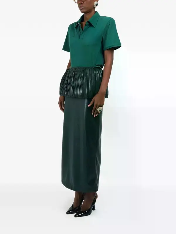 ROWEN ROSE Pleated Balloon Maxi Skirt