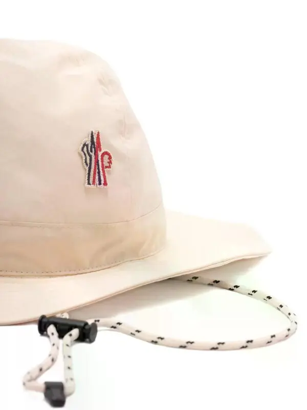 Moncler Logo Patch Bucket Hat - Neutrals