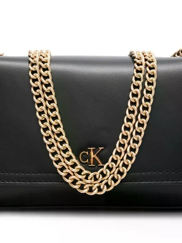 Calvin Klein Chain Strap Shoulder Bag - Black
