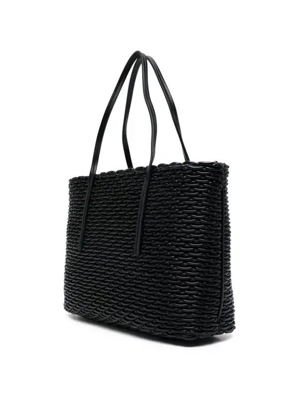 Calvin Klein Textured Tote Bag With Logo Plaque