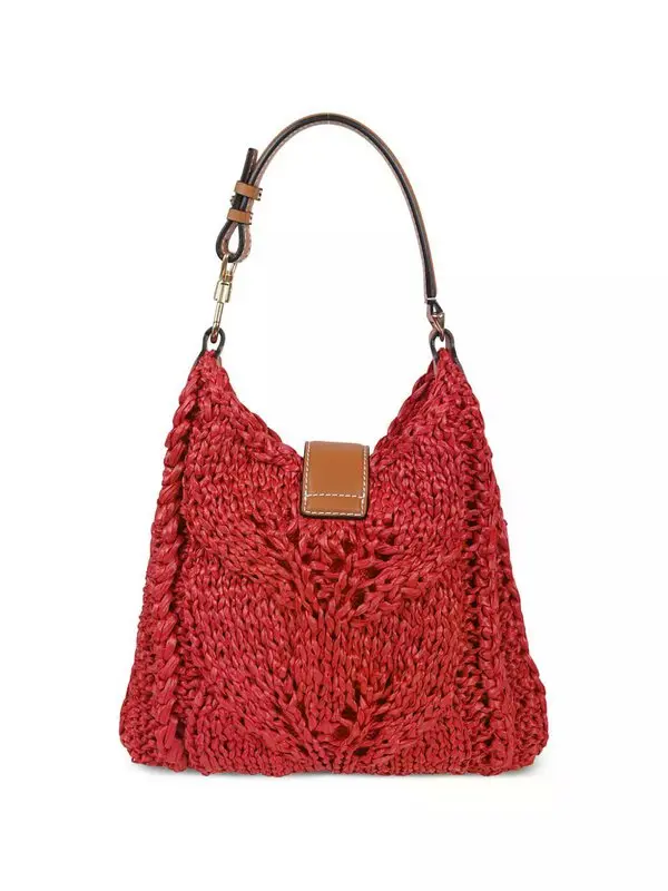 Ermanno Scervino Woven Shoulder Bag - Red