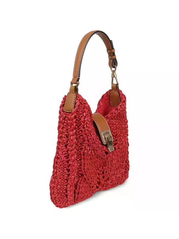 Ermanno Scervino Woven Shoulder Bag - Red