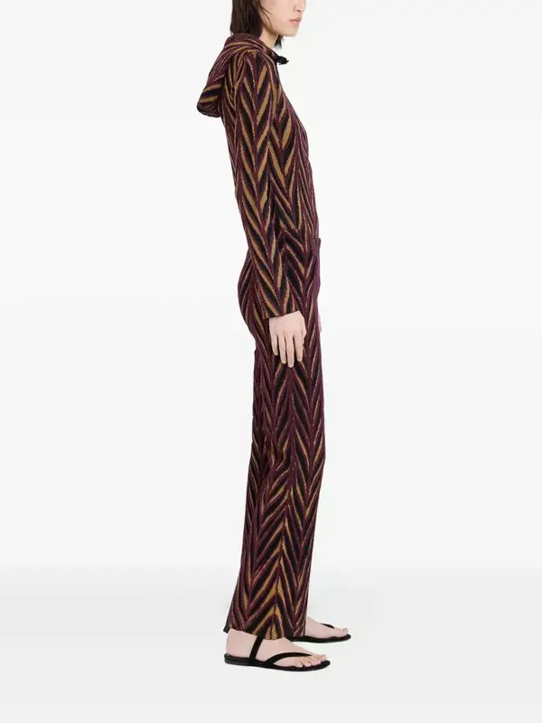 Proenza Schouler Amelia Marble Jacquard Trousers