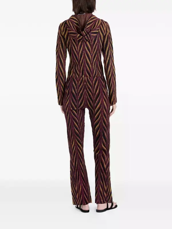 Proenza Schouler Amelia Marble Jacquard Trousers