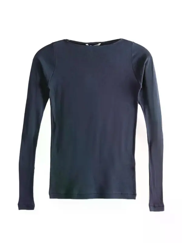 Auralee Long Sleeve Boat Neck T-shirt