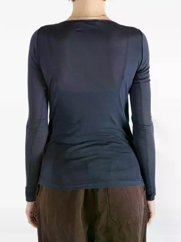 Auralee Long Sleeve Boat Neck T-shirt