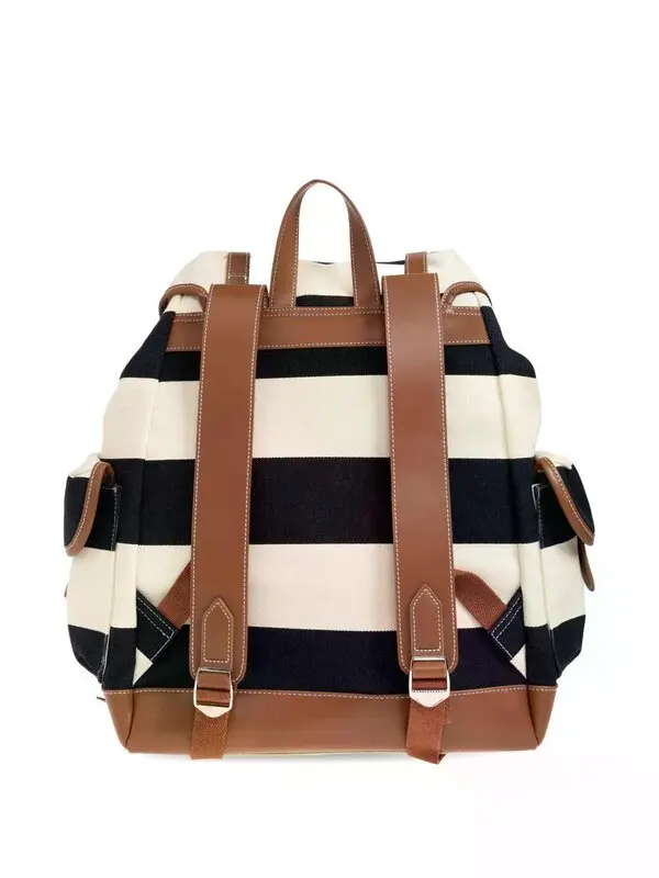 Paul & Shark Striped Drawstring Backpack - Blue