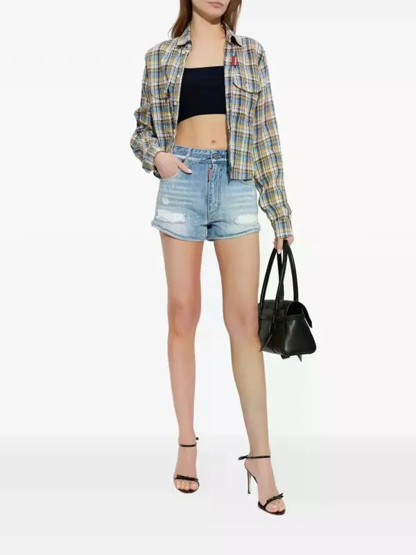 Dsquared2 Embroidered Sleeveless Cropped Top
