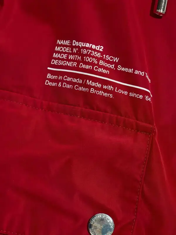 Dsquared2 Hooded Pocket Coat