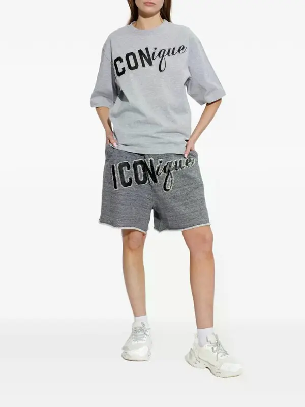 Dsquared2 Appliqué Frayed Shorts