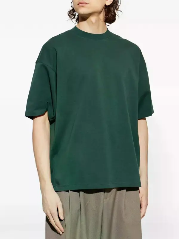 DARKPARK Mick Slit Crew Neck T-shirt - Green