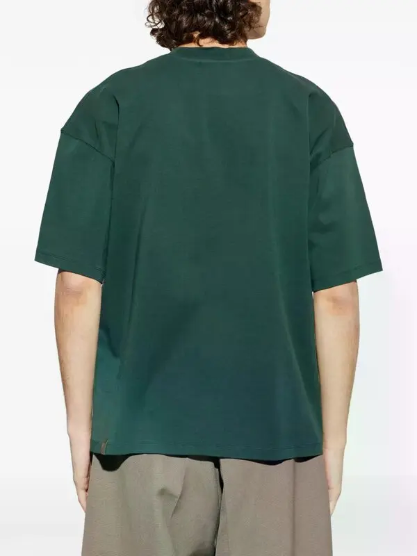 DARKPARK Mick Slit Crew Neck T-shirt - Green