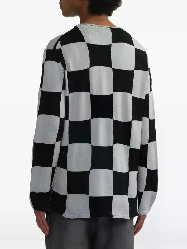 Comme Des Garçons Checkerboard Knit Jumper