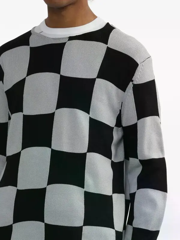 Comme Des Garçons Checkerboard Knit Jumper