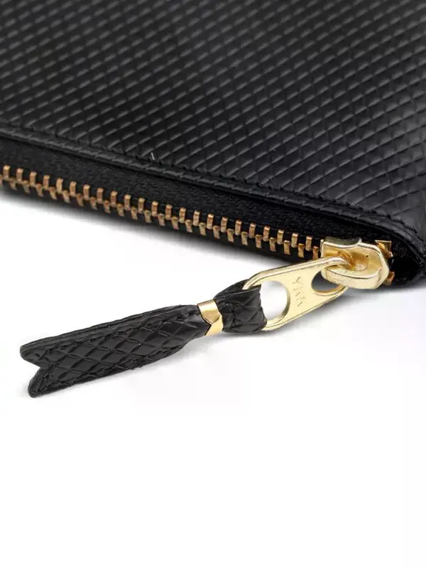 Comme Des Garçons Textured Zip Clutch - Grey